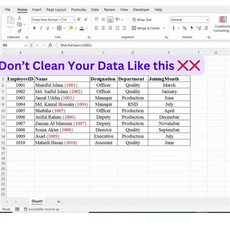 shariful islam on linkedin datacleaning exceltips cleandata
