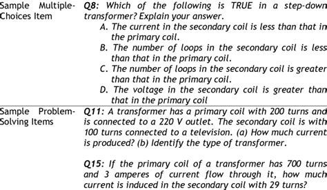 Multiple Choice Test Sample
