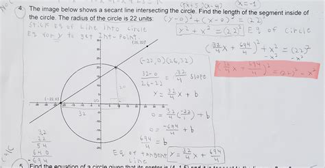 [precalculus] Can I Square Root This And Am I Doing Ok So Far Finding Segment Length Of Secant