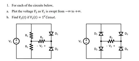 Solved For Each Of The Circuits Below A Plot The Chegg Com