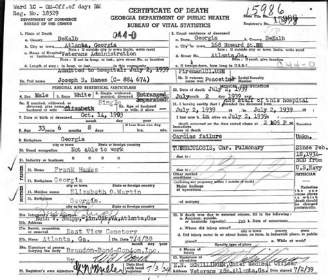 Joseph Baker “joe” Hames 1903 1939 Find A Grave Memorial