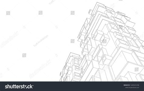 Building 3d Structure Architectural Background Stock Vector Royalty Free 1449341258 Shutterstock