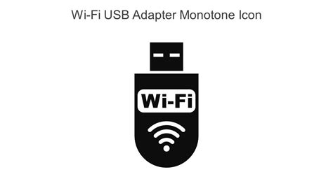 Wi Fi Usb Adapter Monotone Icon In Powerpoint Pptx Png And Editable Eps Format Ppt Presentation