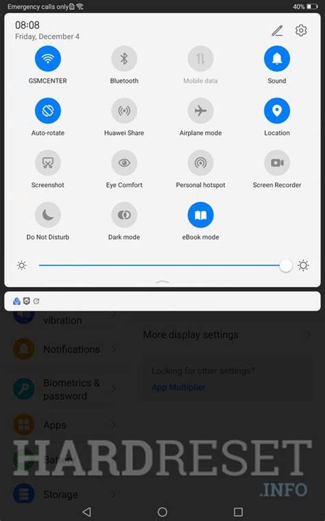 Read Mode HUAWEI MatePad T10s How To HardReset Info