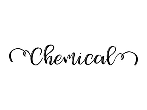 Chemical Svg Lettering Typography Graphic By Islanowarul · Creative Fabrica