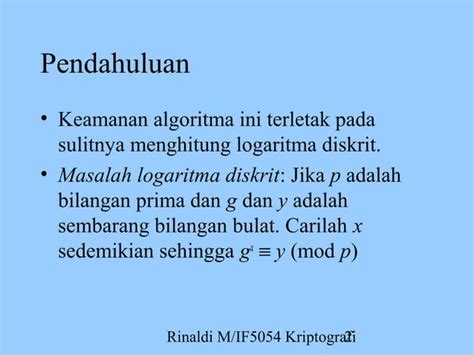 22 Algoritma El Gamal Ppt