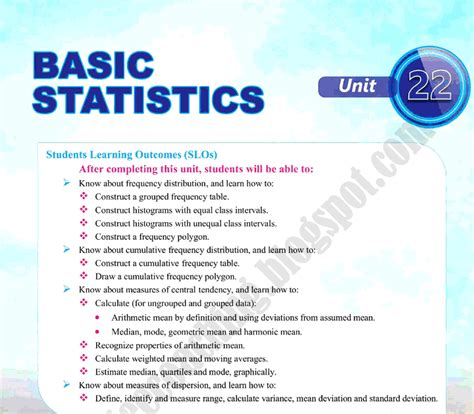 Adamjee Coaching Basic Statistics Mathematics Class 10th Text Book