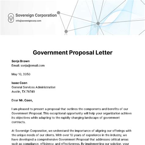 Government Proposal Template