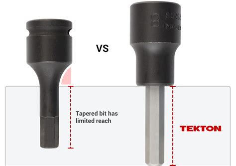 1 2 Inch Drive Hex Impact Bit Socket Set 24 Piece Tekton Sib92311