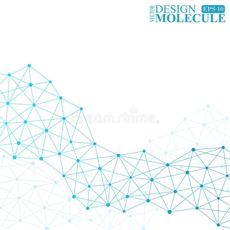 Structure Molecule Of Dna And Neurons Abstract Background Medicine Science Technology