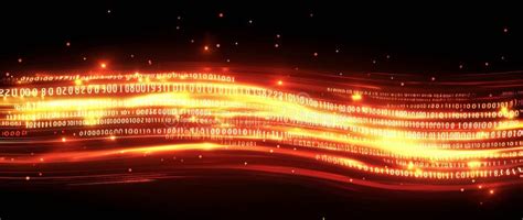 Data Streams Of Terabytes Of Binary Code A Wavy Field Of Coded Blockchains Stock Illustration