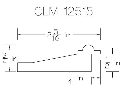 Clm 12515 Classic Mouldings Inc