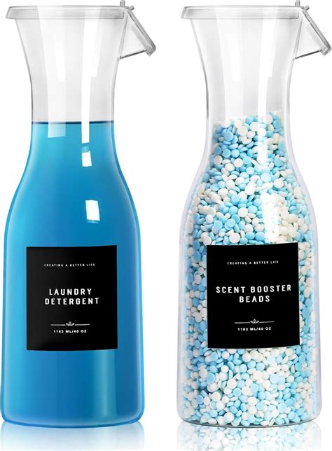 Gixsegie Laundry Detergent Dispenser Bottle 40oz With