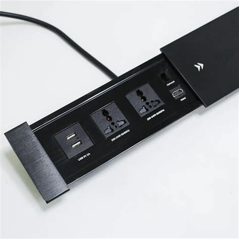 Furniture Mounted Multifunction Usb Socket Table Power Sliding Cover Socket Buy Power Sliding