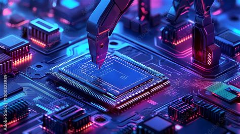 Electronic Assembly Microprocessor Semiconductor Industry Factory With Advanced Iot Automated