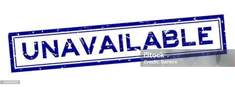 그런 지 블루 사용할 수없는 단어 Sqaure 고무 씰 스탬프 흰색 배경 개념에 대한 스톡 벡터 아트 및 기타 이미지 개념 경고 기호 낱말 Istock