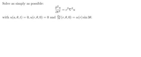 Solved This Is Partial Differential Equations Please Solve Chegg