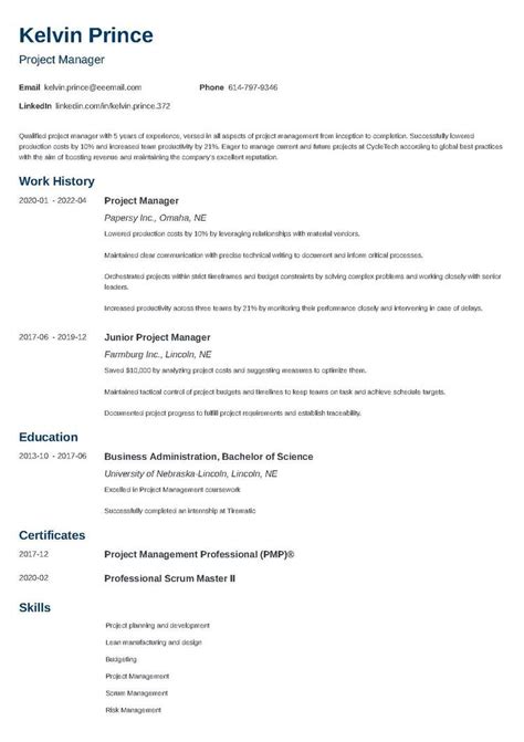 20 Free Google Docs Resume Templates To Download