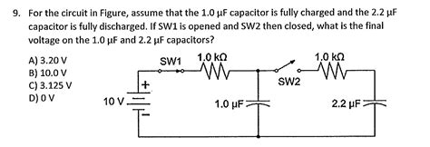 Solved For the circuit in Figure assume that the 1 0μF Chegg com