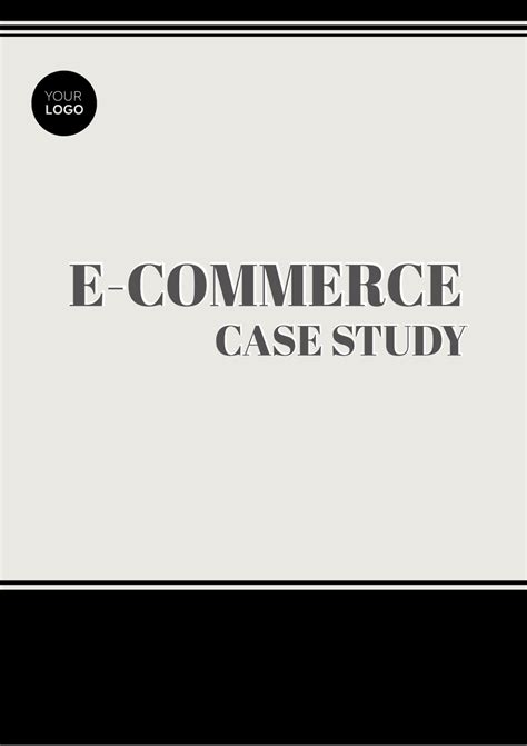 Free E Commerce Case Study Template To Edit Online