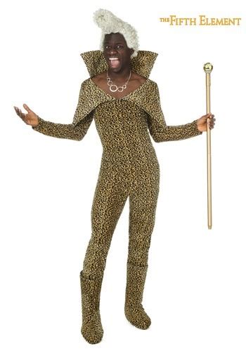 5th Element Ruby Rhod Mens Costume With Wig Movie Costumes