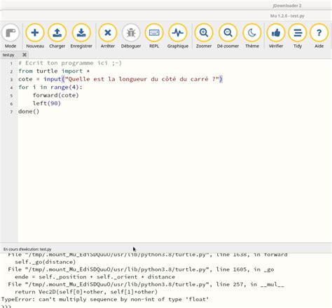 lycée faire un carré en python restez curieux