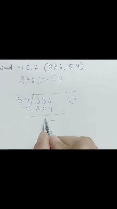 Find Hcf Using Euclid Division Algorithm Youtube