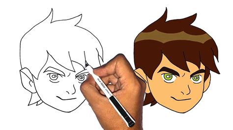 تعليم الرسم كيف ترسم بن تن خطوة بخطوة للمستوى المبتدىء Youtube