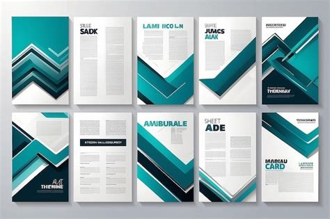 Abstract Vector Layout Background Set For Art Template Design List Front Page Premium Ai
