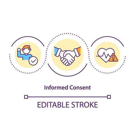 Icono Del Concepto De Consentimiento Informado 2306376 Vector En Vecteezy