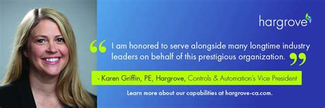 Hargrove Controls And Automation Vice President Karen Griffin Appointed Chair Of The Board Of