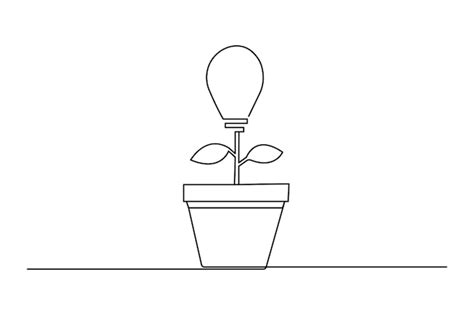 Premium Vector Ecology Sustainable Nature Planet Continuous One Line