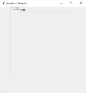 Python GUI tkinterサンプルttk Notebookを使用してタブを表示する エンジニアになりたいブログ