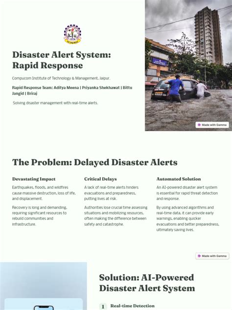 Disaster Alert System Rapid Response Pdf
