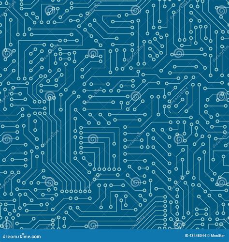 Circuit Board Pattern Tile
