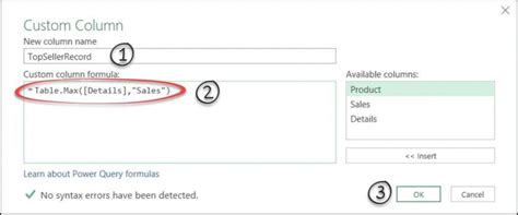 How To Group By Maximum Value Using Table Max Power Query