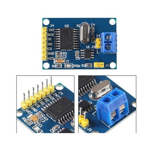 Buy Mcp2515 Can Bus Module Board With Tja1050 Receiver Spi Interface