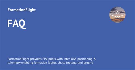 FAQ FormationFlight
