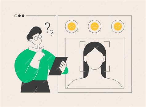 Premium Vector Emotion Detection Abstract Concept Vector Illustration
