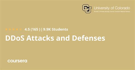 Ddos Attacks And Defenses Coursera