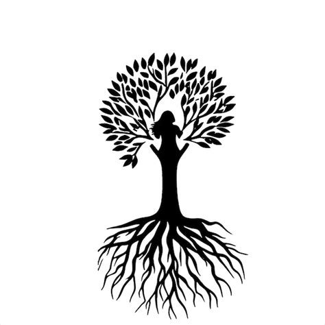 Woman Tree SVG Premium AI Generated Vector Woman Tree SVG Premium AI Generated Vector