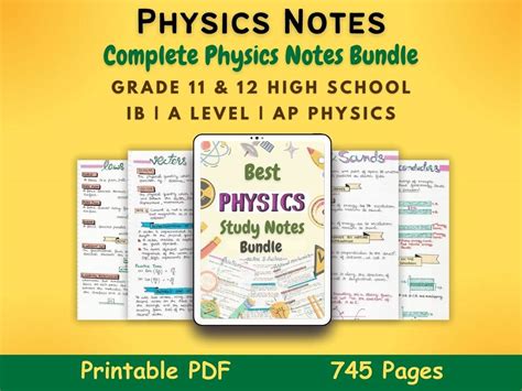 Best Complete Physics Aesthetic Notes Bundle Pdf Newtondesk