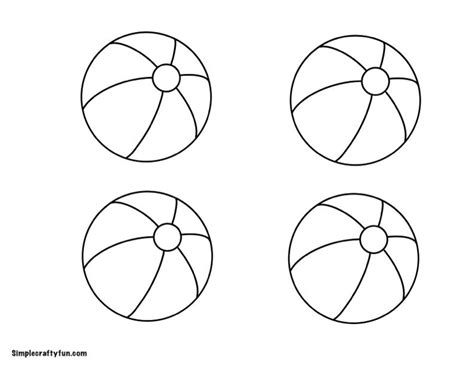 Beach Ball Template Printable