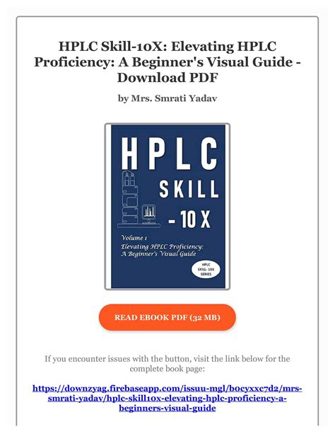 Pdf Download Hplc Skill 10x Elevating Hplc Proficiency A Beginners Visual Guide By Mrs