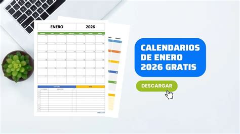 Calendarios De Enero 2026 En Word Y Pdf Gratis Didocu