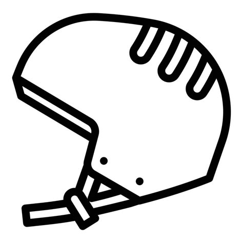 Ski Helmet Icon Outline Style 14318272 Vector Art At Vecteezy