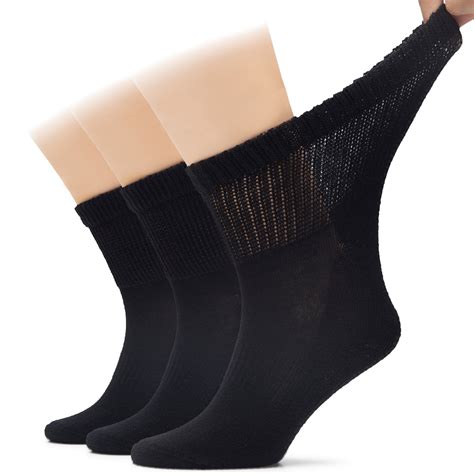 Hugh Ugoli Mens Cotton Diabetic Ankle Socks Wide And Loose And Stretchy