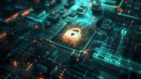 Digital Security Computer Networks Cybersecurity Concept Premium Ai