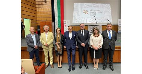 Евтим Милошев гостува на откриването на 36 та Международна среща на студентите по геодезия в София