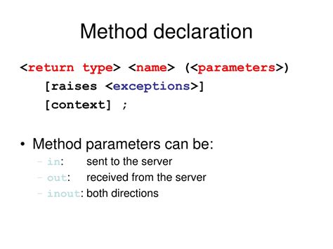 Ppt Idl Interface Definition Language Powerpoint Presentation Free